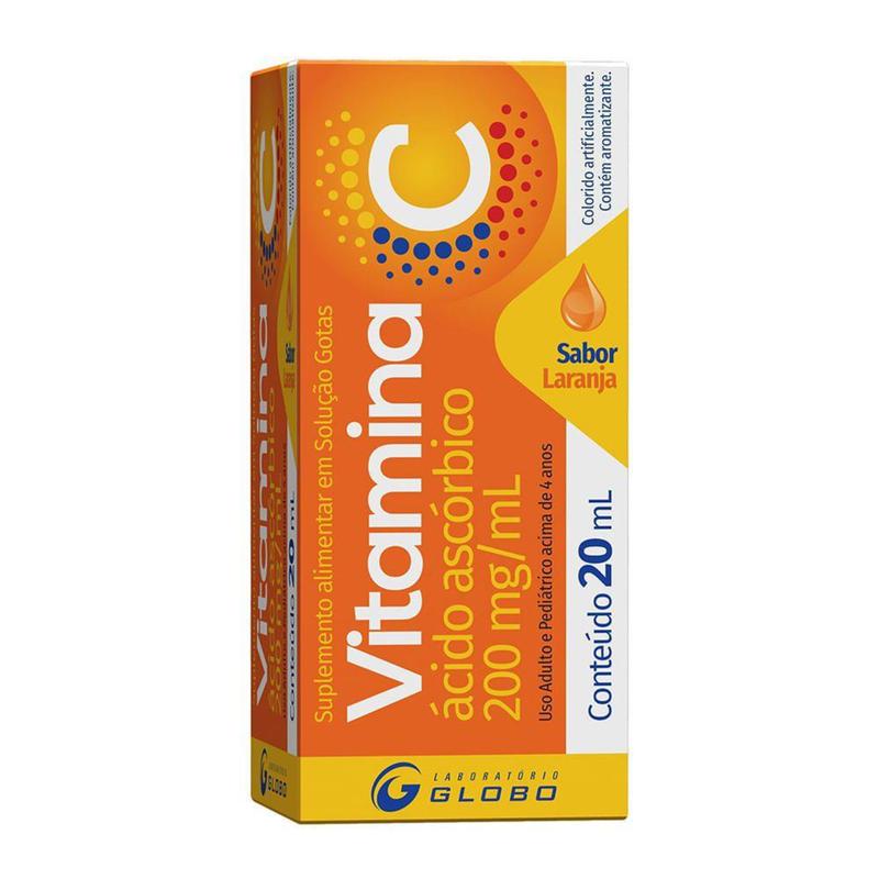 Vitamina C 200mg/ml Globo Gotas com 20ml - Vitaminas A-Z - Magazine Luiza