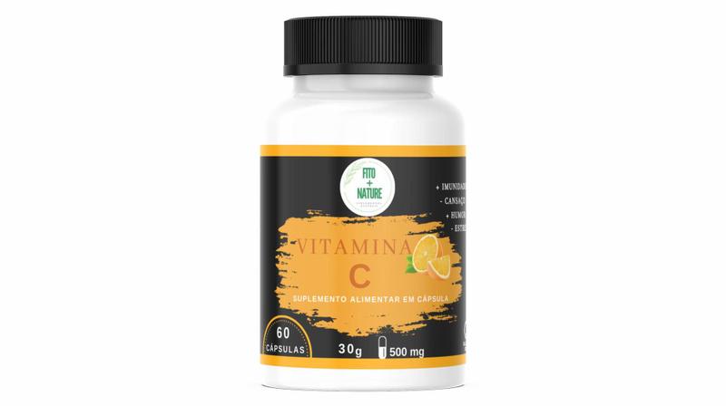 Vitamina C 60 Cápsulas 500 mg Fito Mais Nuture - Fito Mais Nature ...