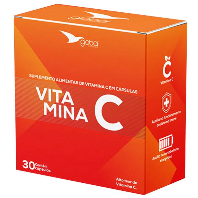 Vitamina C Global Suplementos - 30 Cápsulas - Vitaminas A-Z - Magazine ...