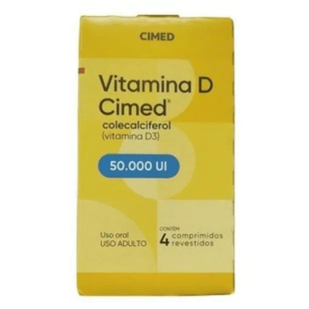 Vitamina D 50.000UI - 04 Comprimidos - cimed - Vitaminas A-Z - Magazine ...