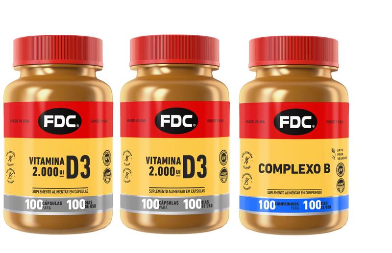 Vitamina D3 2000 Ui + Complexo B - 100 Cápsulas - Fdc - FDC Vitaminas - Vitaminas A-Z - Magazine ...