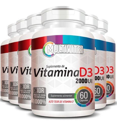 Vitamina D3 2000ui 6 X 60 Cápsulas Flora Nativa - Vitaminas A-Z ...