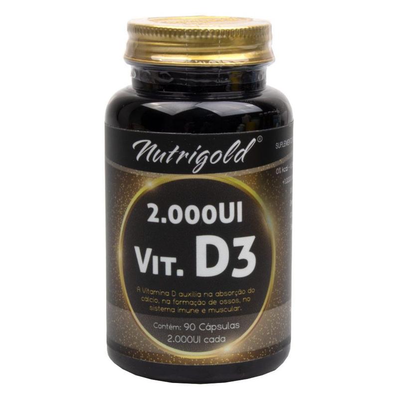 Vitamina D3 Premium (2000UI) 90 Cápsulas - Nutrigold - Vitaminas A-Z ...