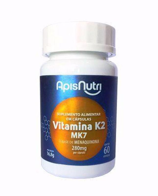 Vitamina K2 60 cápsulas - Apis Nutri - 60 capsulas - Vitaminas A-Z - Magazine Luiza