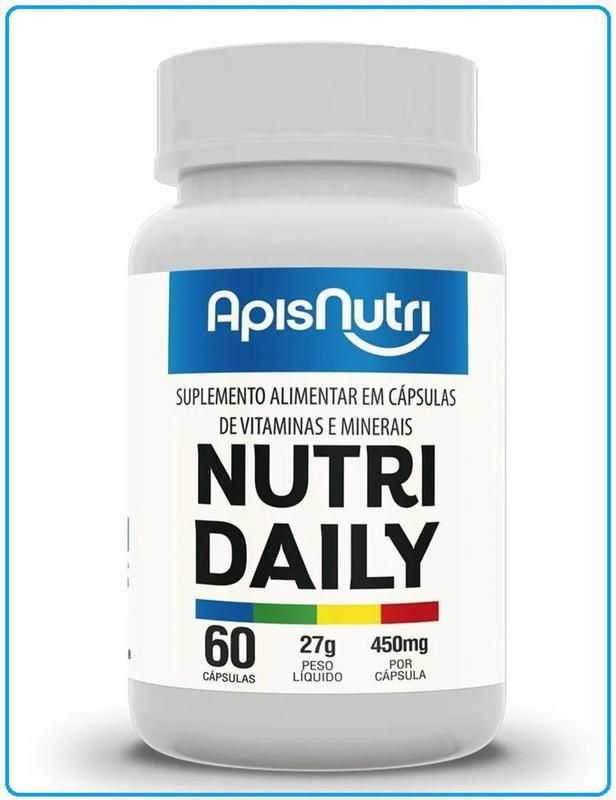 Vitamina Nutri Daily Polivitamínico 60Cps 450Mg - Apisnutri ...