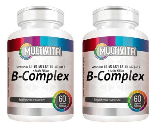 Vitaminas Complexo B 2 X 60 Cápsulas 500mg - Flora Nativa - Complexo B ...
