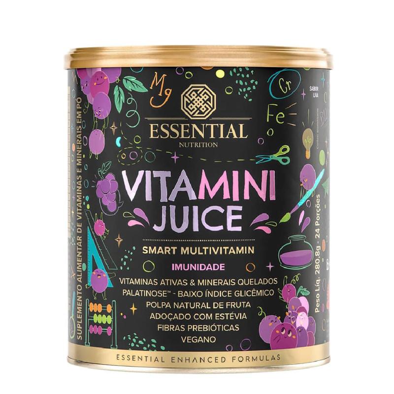 Vitamini Juice Multivitamínico 280g Essential Nutrition - Vitaminas A-Z ...