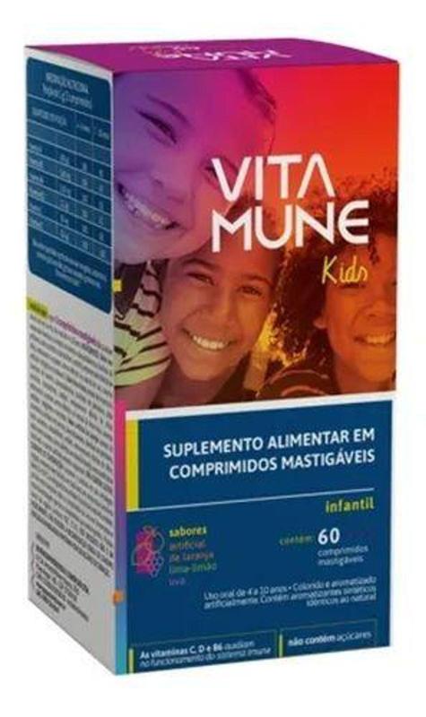 Vitamune Infantil Laranja, Lima-limão E Uva 60cpr Mast - Cimed ...