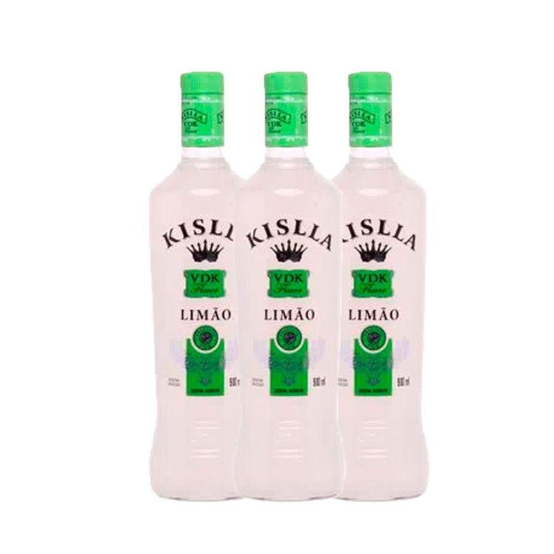 Vodka Kislla Limão 3x900ml - Vodka - Magazine Luiza
