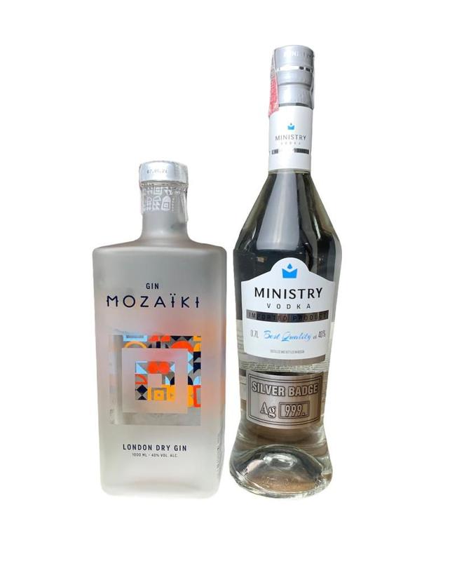 Vodka Ministry Silver 700ml e Gin Mozaiki 1L - Bebidas - Magazine Luiza