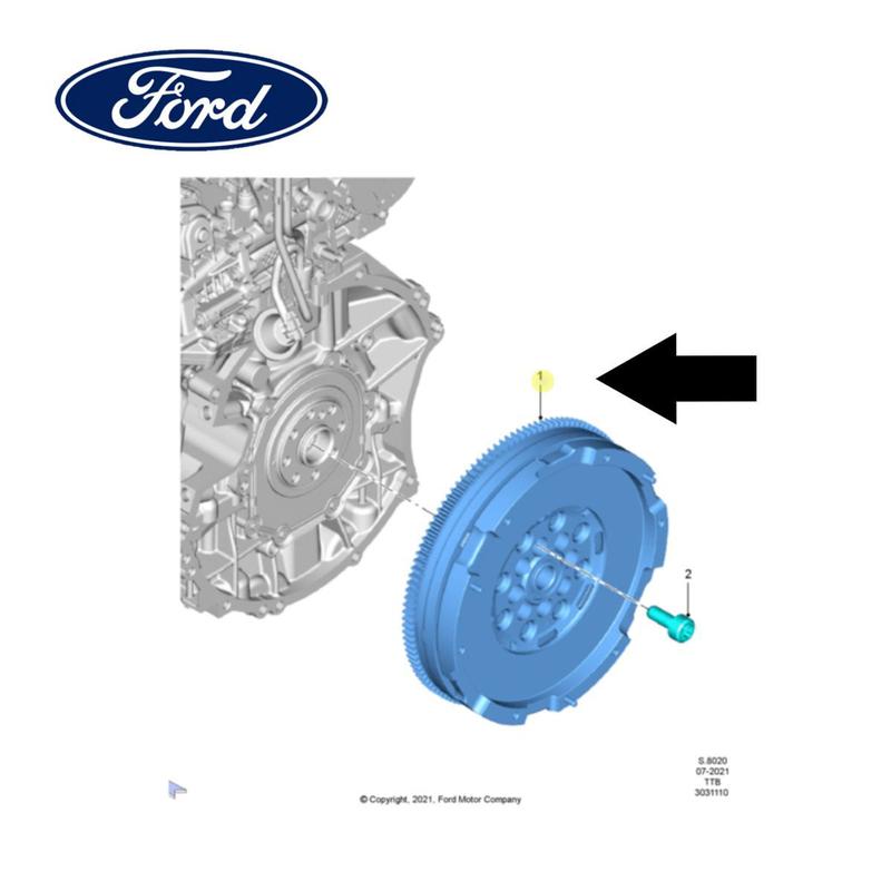 Volante Do Motor Original 2.0 Diesel Transit Gk3z6477b - GNR - Volante ...