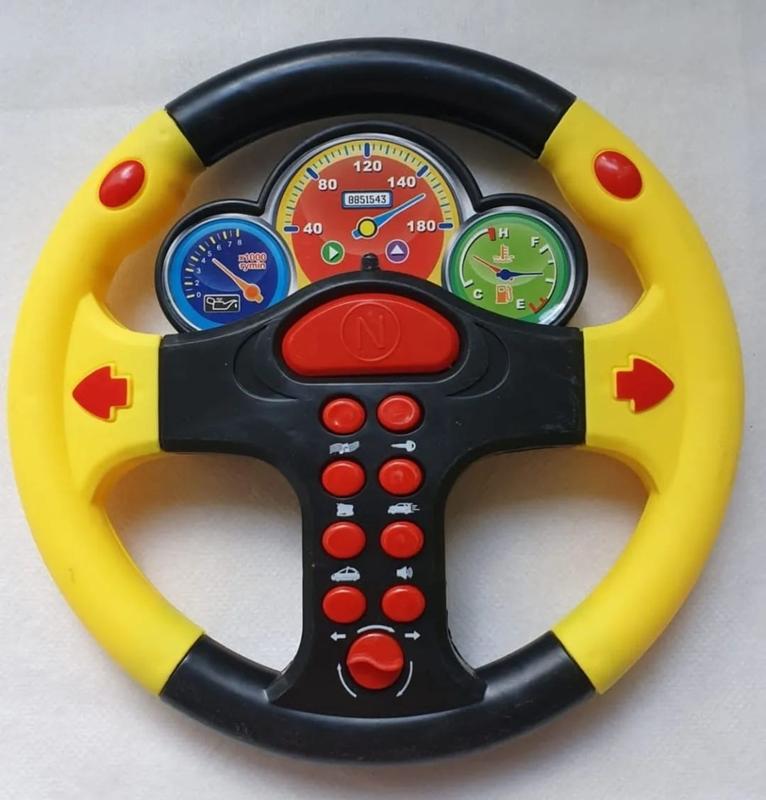 Volante Infantil Musical Interativo Com Sons de Veículos e projetor de ...