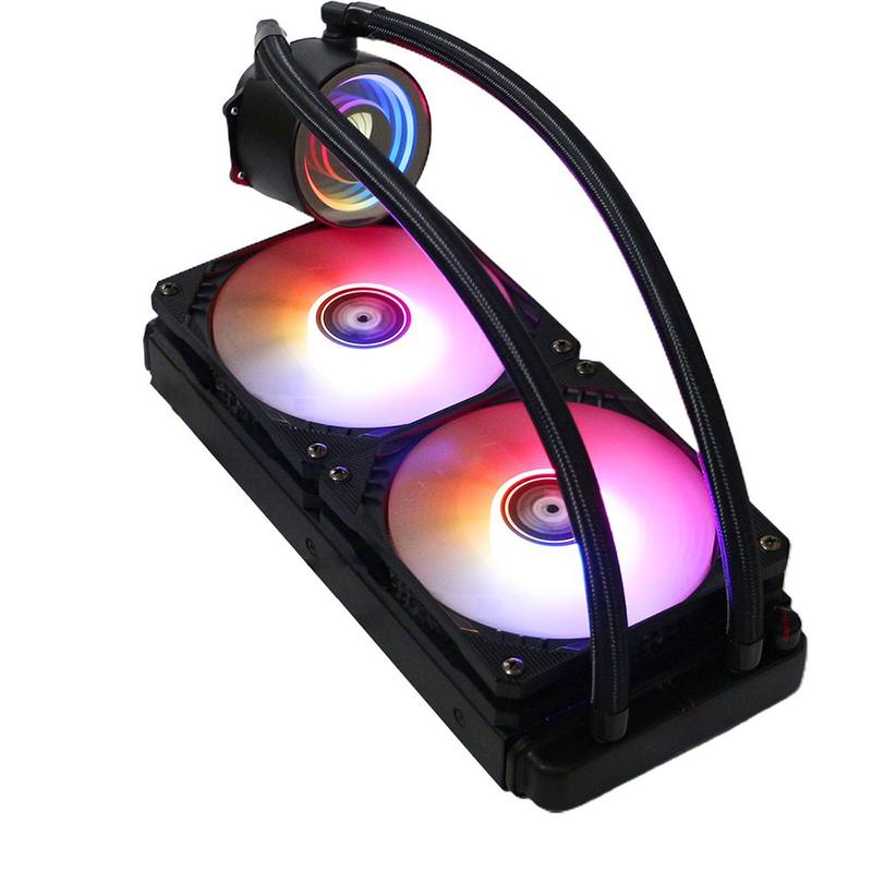Water Cooler Argb Duplo Para Processador Intel Amd Am4 120mm x 270mm PC ...