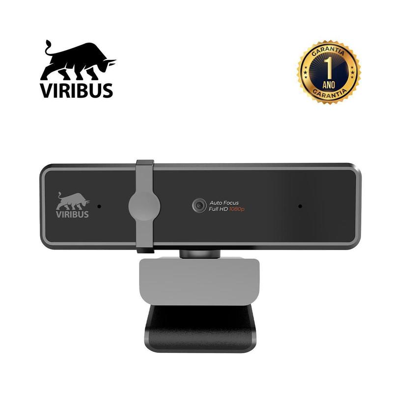 Webcam Viribus W80 Full Hd 1080P Microfone Integrado Preta - Webcam ...