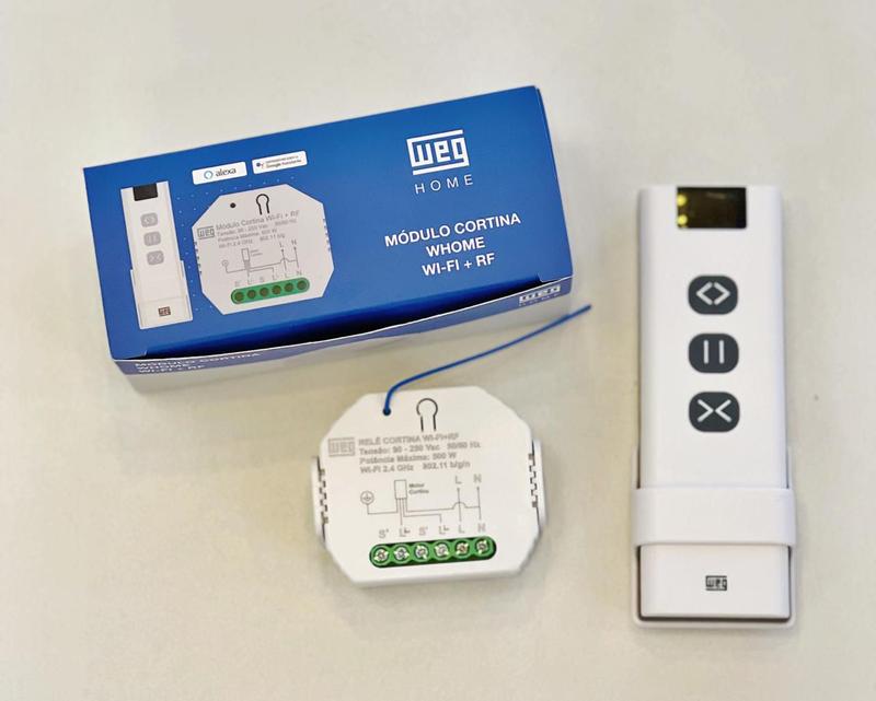 Weg dispositivo rele cortina bivolt smart wi-fi rf whome - Interruptor ...