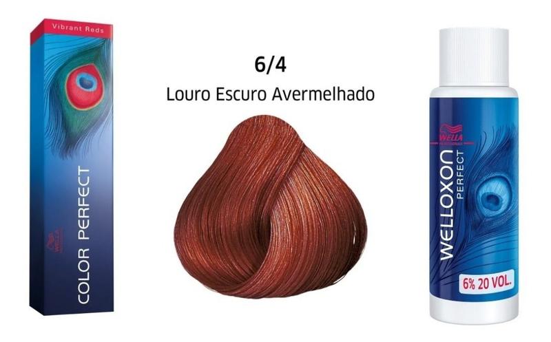 Wella Color Perfect Tinta 6/4 + Welloxon 20vol - Tinta de Cabelo ...