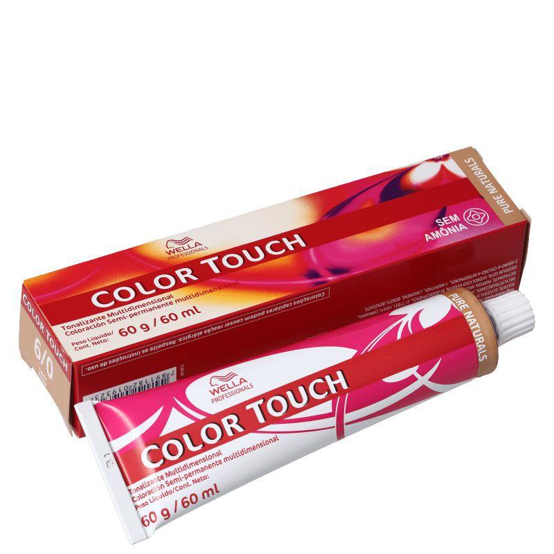 Wella Color Touch 6/0 Louro Escuro - Tonalizante 60g - Tonalizante de ...