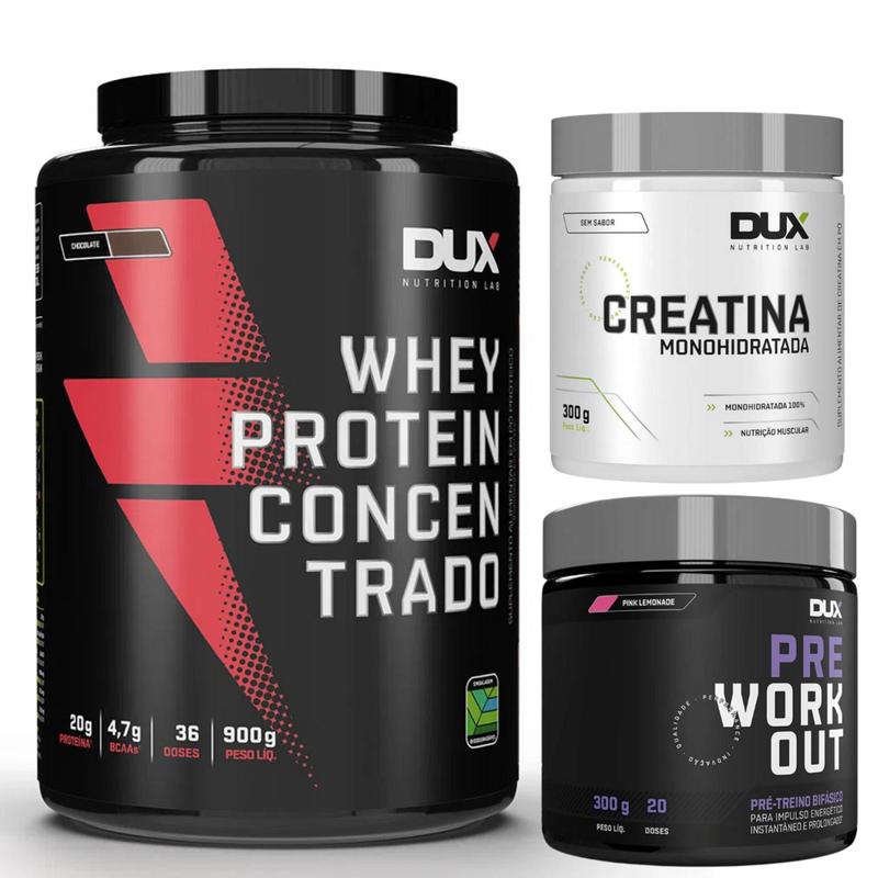 Whey 100% Protein Concentrado 900g + Pre Workout Original - 300g ...