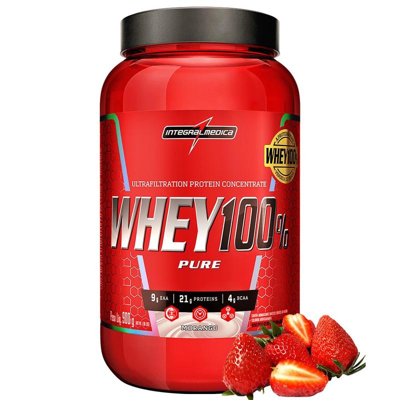 Whey 100 Pure 900g Pote Integralmedica Whey Protein Magazine Luiza