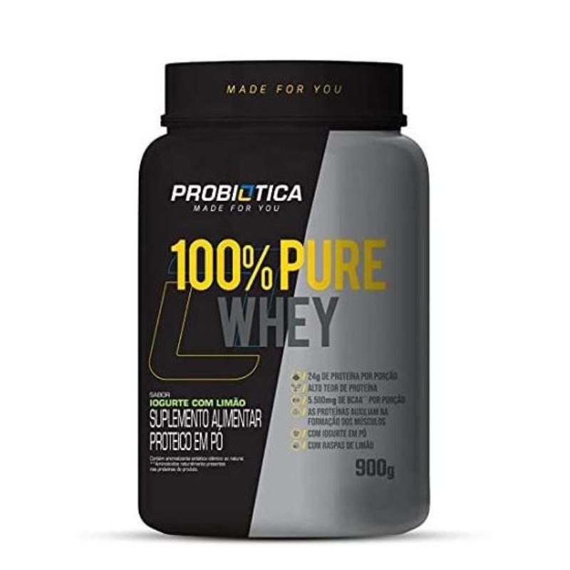Whey 100% Pure Pote 900g - Probiótica - Whey Protein - Magazine Luiza