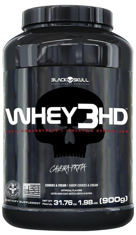 Whey 3hd black skull - 900g (wpc, wpi e wph) - Caveira Preta - Whey ...