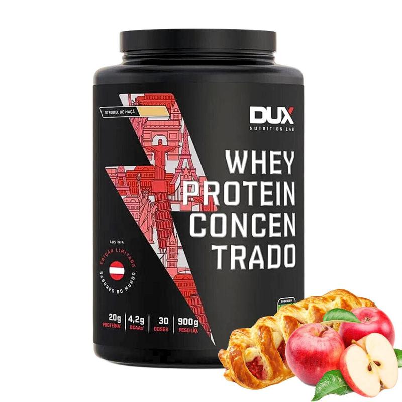 Whey Concentrado Dux Nutrition - 900g Suplemento em Pó Treino Protein ...