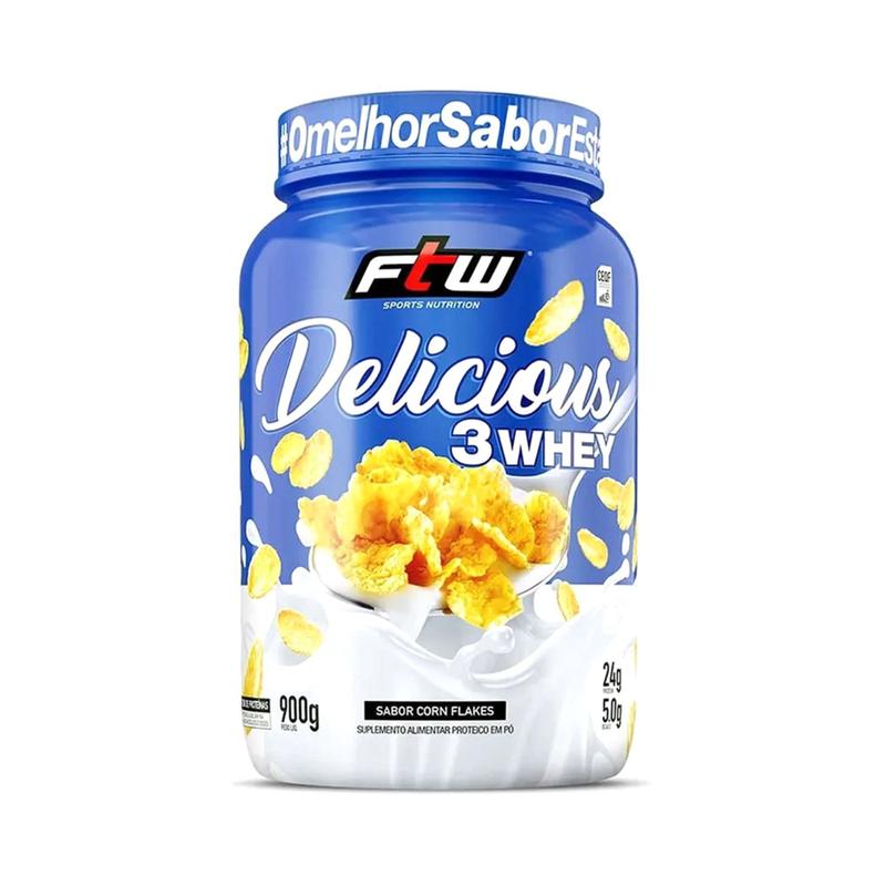 Whey Delicious 3w Gourmet FTW 900g - Whey Protein - Magazine Luiza
