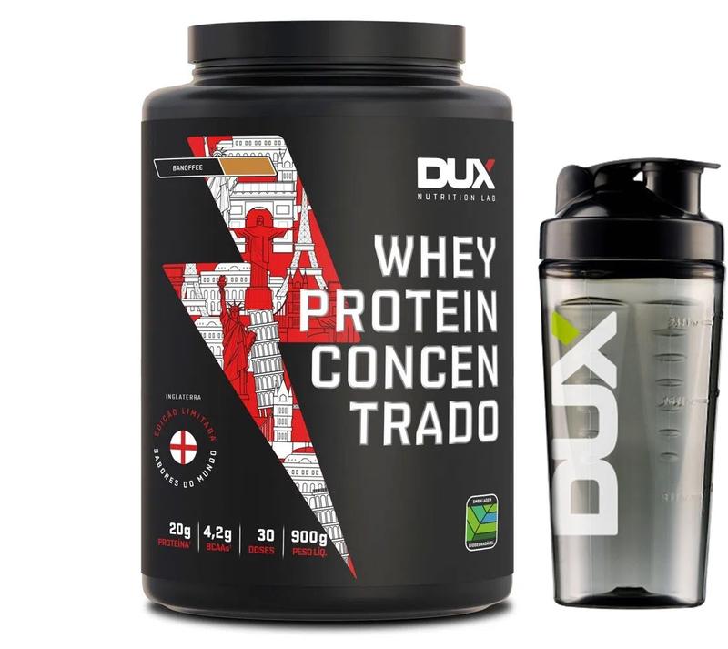 Whey dux concentrado 900g - banoffe + coqueteleira - Dux Nutrition Lab ...