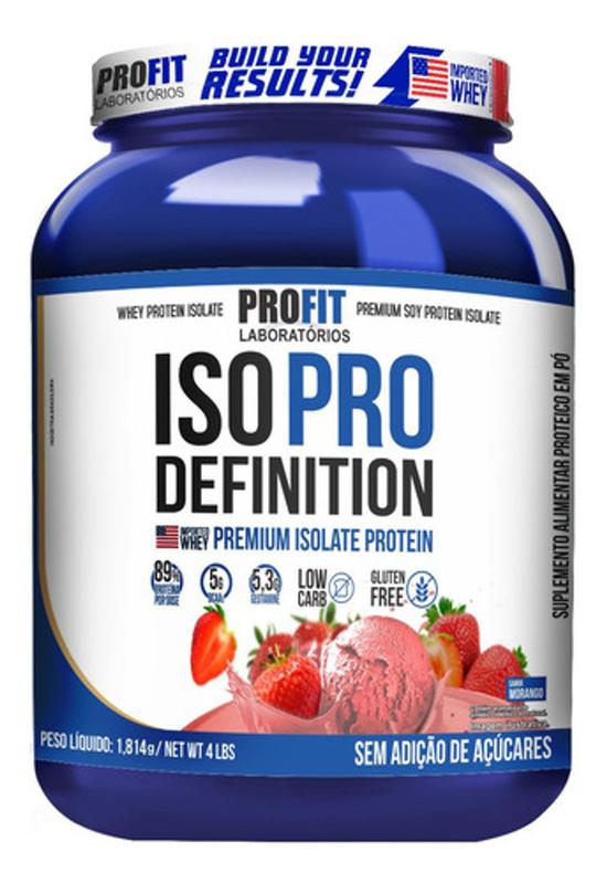 Whey Iso Pro Definition 1,8Kg Morango Profit - Profit Laboratórios ...