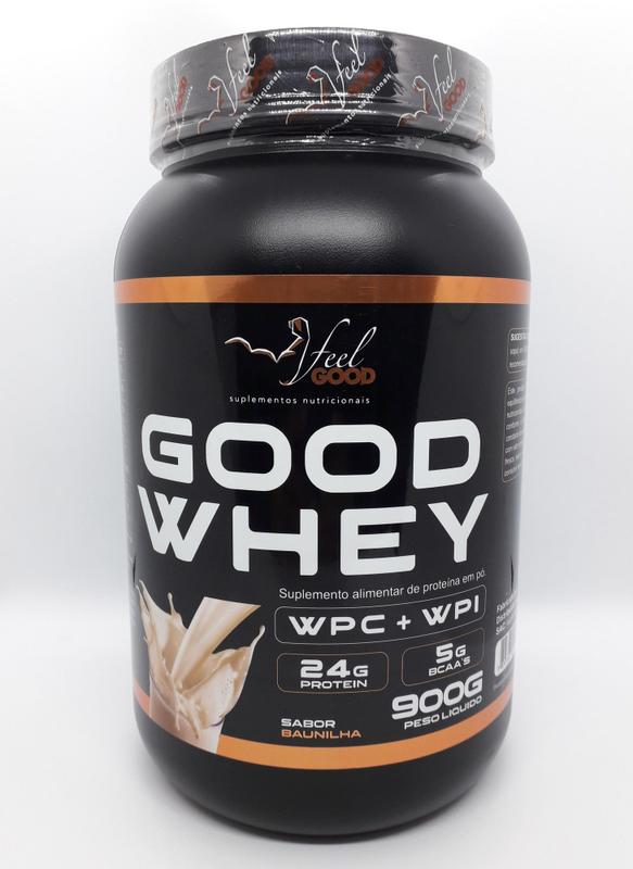 Whey Isolado e Concentrado 900g Baunilha Feel Good - Baixo Carbo e Rico ...