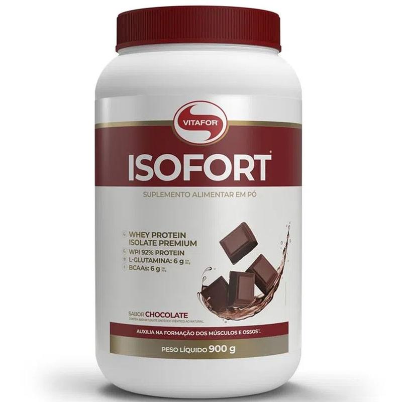 Whey Isolado Isofort 900g - Vitafor Suplemento Alimentar - Whey Protein ...