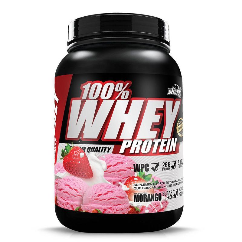 Whey Protein 100% Pure 900G Morango Shark Pro - Whey Protein - Magazine ...