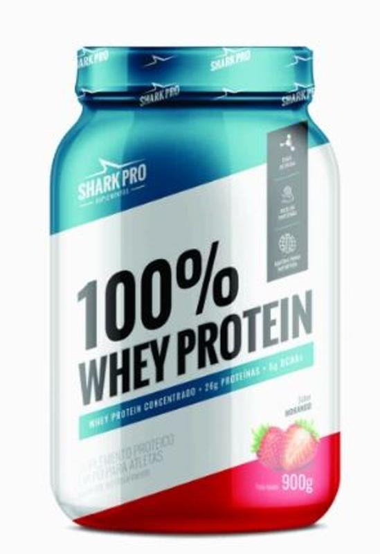 Whey Protein 100% Shark Pro escolha seu sabor - Massa Muscular ...