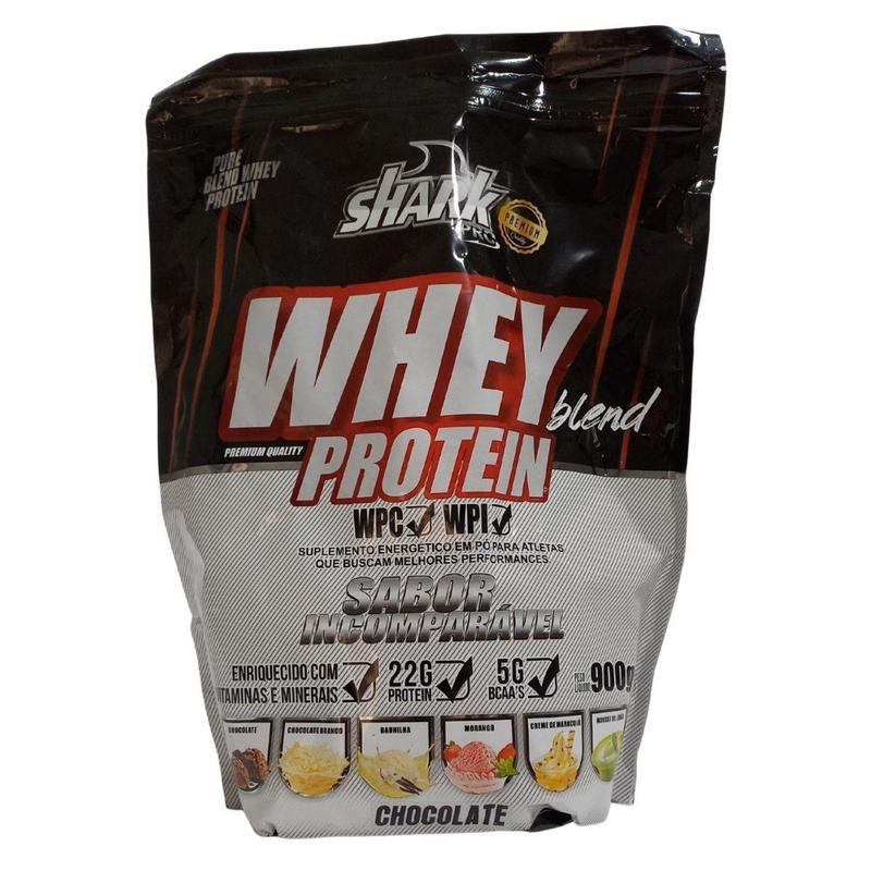 Whey Protein 900g Proteína Refil Concentrada Shark - Shark Pro - Massa ...