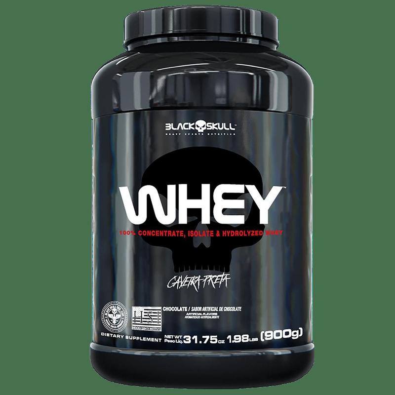 Whey protein black skull - 900g (wpi, wpc, wph) - CAVEIRA PRETA - Whey Protein - Magazine Luiza