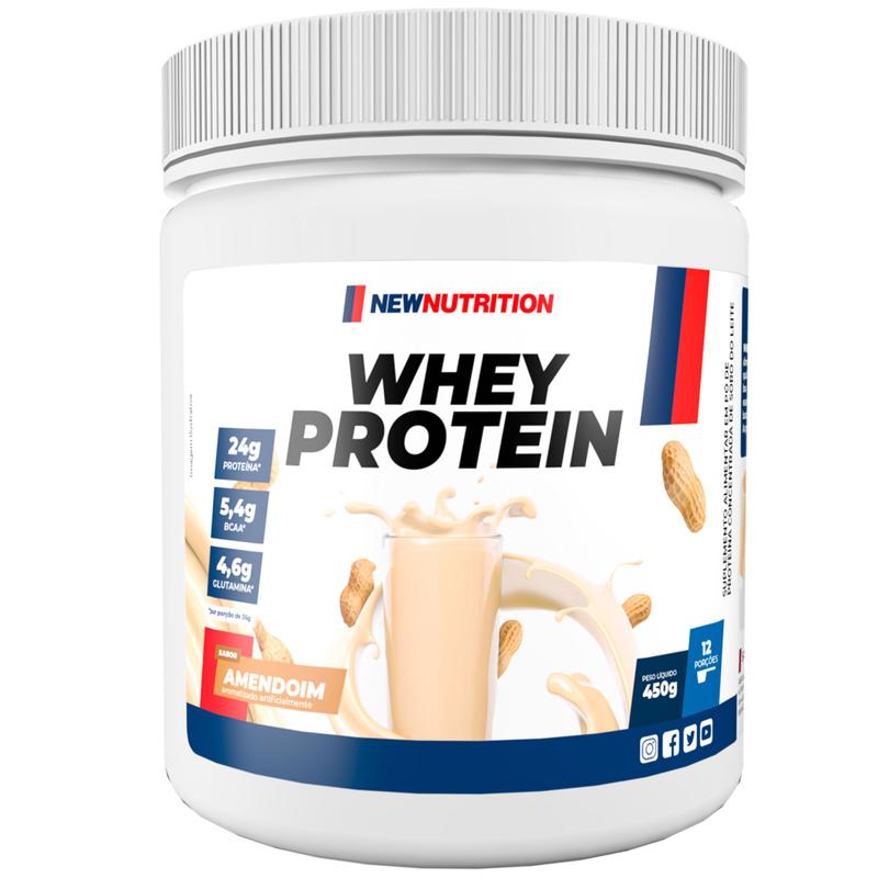 Whey Protein Concentrado 450g NewNutrition - Massa Muscular - Magazine ...