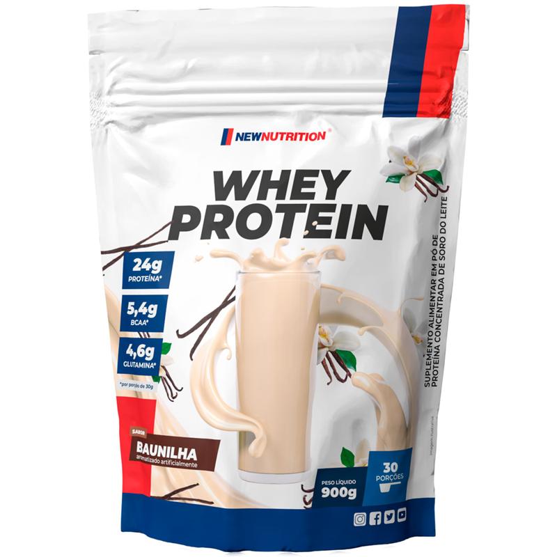 Whey Protein Concentrado 900g NewNutrition - Whey Protein - Magazine Luiza