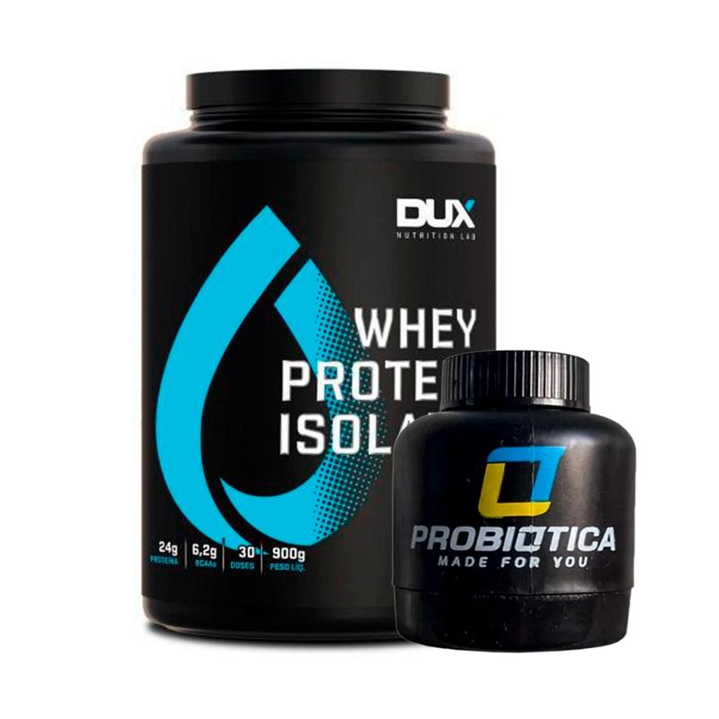 Whey Protein Dux Isolado + Doses Diversas vitafor - Dux Nutrition - Kit ...