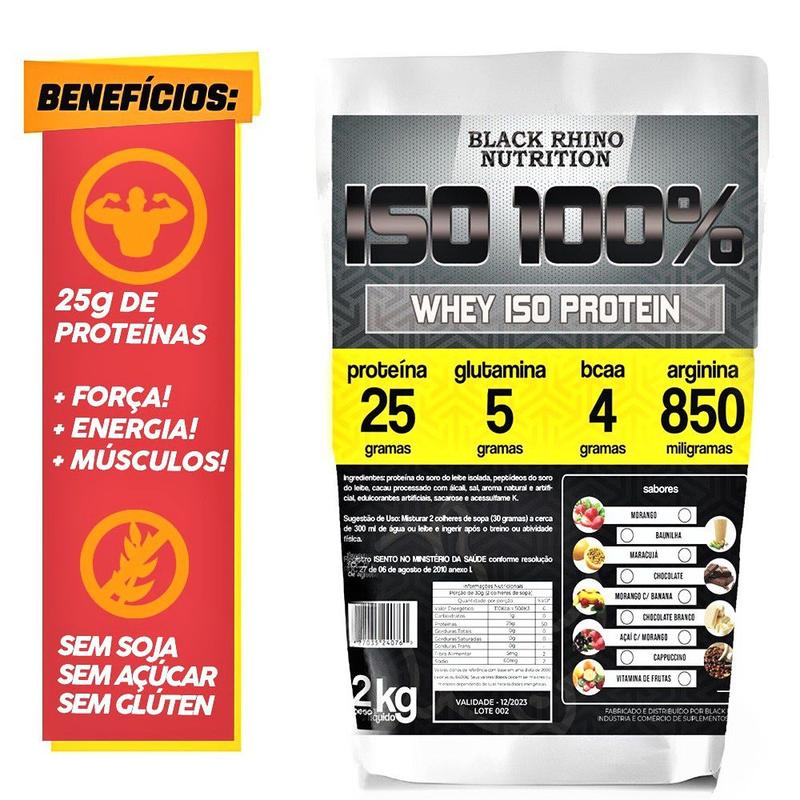 Whey Protein Isolado 2kg - Black Rhino - Whey Protein - Magazine Luiza