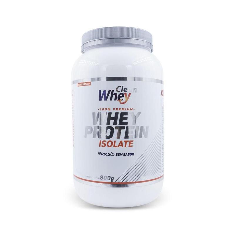 Whey Protein Isolate Classic Sem Sabor 900g Clean Whey - Whey Protein ...