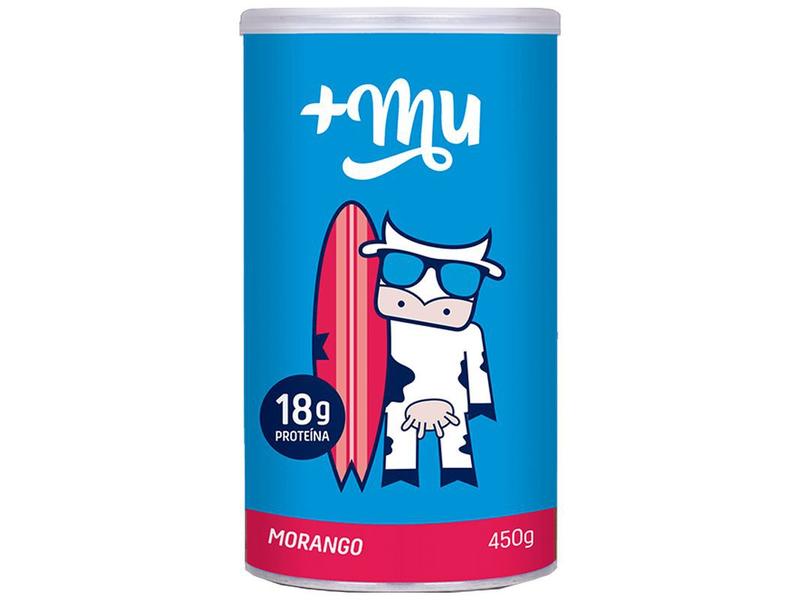 Whey Protein Mais Mu 450g Morango + Mu - Whey Protein - Magazine Luiza