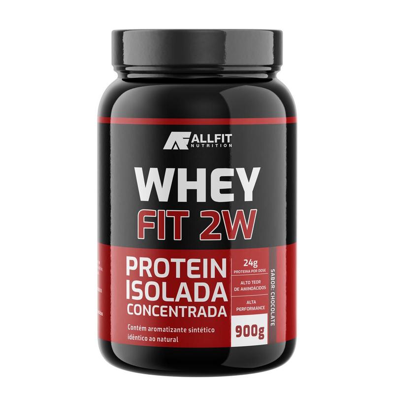 Whey Protein Proteína Fit 2W Isolada Concentrada 900g All Fit Nutrition ...