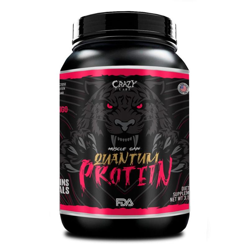 Whey Protein Quantum 1 KG - Crazy Labz - Massa Muscular - Magazine Luiza