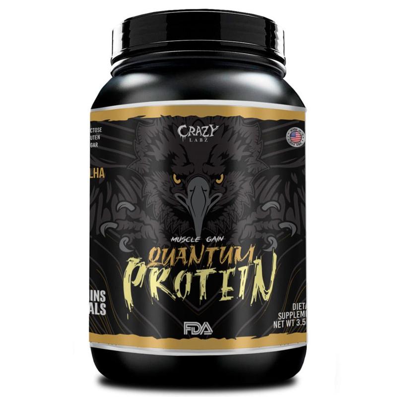 Whey Protein Quantum 1KG - Crazy Labz - Massa Muscular - Magazine Luiza
