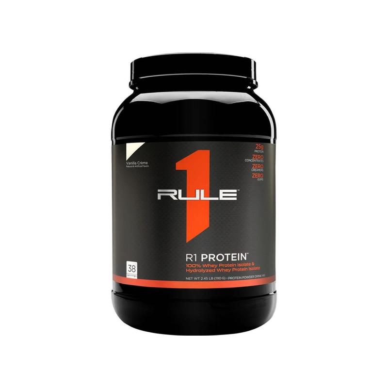 Whey R1 Protein Isolado & Hydrolizado 1,100kg - Rule 1 Protein - Massa ...