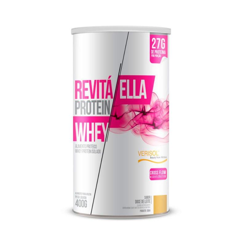 Whey Revita-Ella Protein Doce de Leite 400g CháMais - ClinicMais - Whey ...