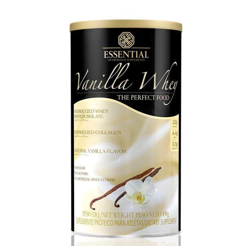 Whey Vanilla - 450g (15 doses) - Essential - Essential Nutrition - Whey Protein - Magazine Luiza