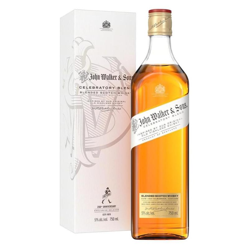 Whisky Escocês Blended Celebratory Johnnie Walker Garrafa 750ml ...