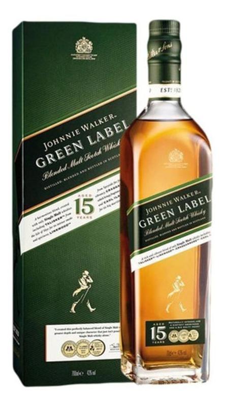 Whisky Johnnie Walker Green Label - 750Ml Original - Jhonnie Walker ...