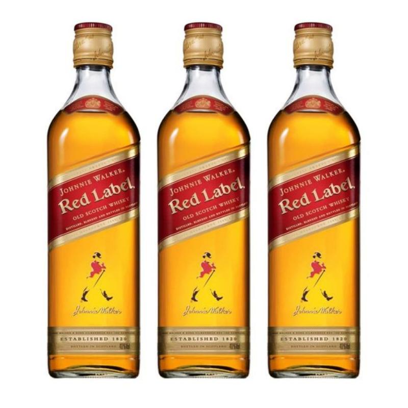 Whisky Johnnie Walker Red Label 500ml - 3 unidades - Jhonnie Walker ...